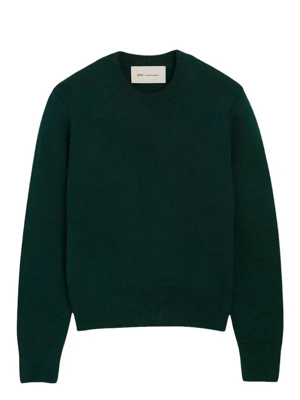 AMI Paris De Coeur Jumper - Green