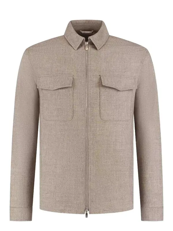 Marco Pescarolo Zip-up Chest-pocket Jacket - Neutrals