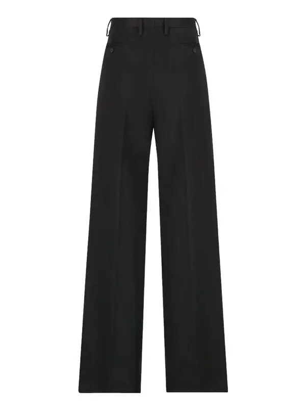 Fendi Wool Tuxedo Trousers - Black