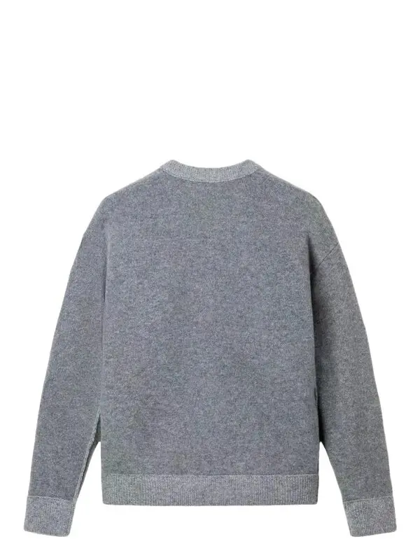 ROBERTO COLLINA Oversized Wool Sweater - Grey