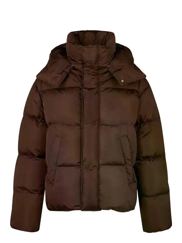 Dsquared2 Padded Jacket With Zip And Press-stud Fastening - Brown