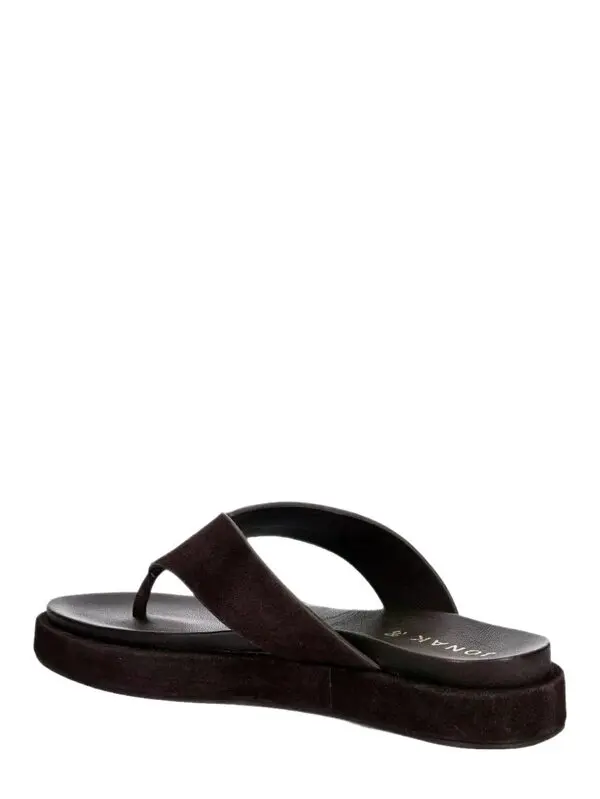 JONAK PARIS Wiwi Suede Platform Sandals - Brown