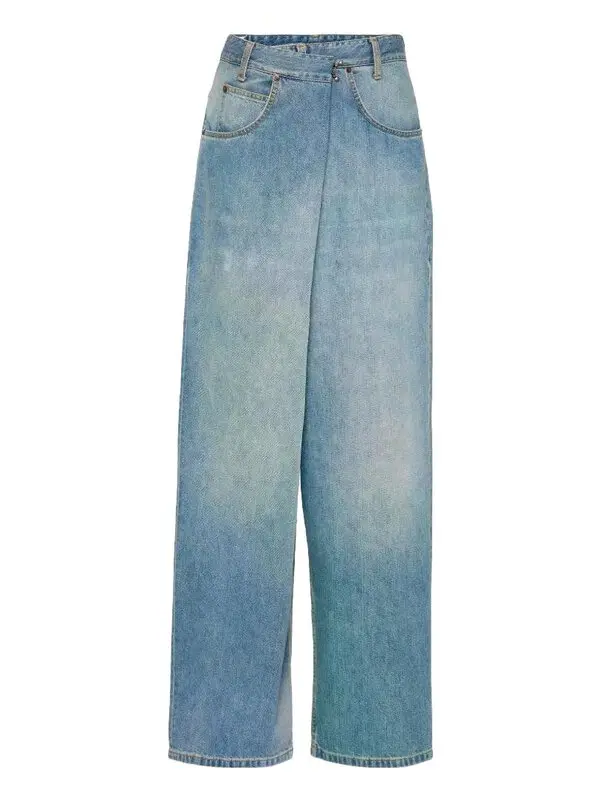 MAISON MARGIELA Wrap-front Denim Jeans - Blue