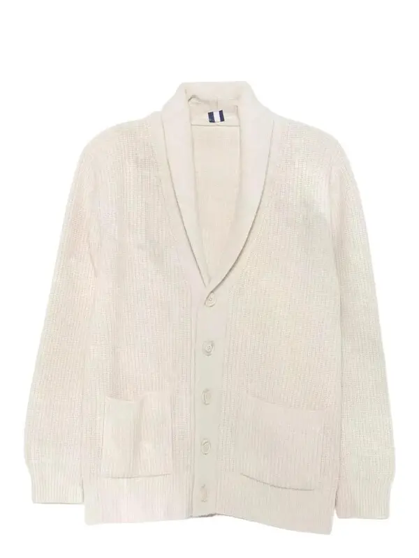 Fedeli Shawl-collar Cardigan - Neutrals