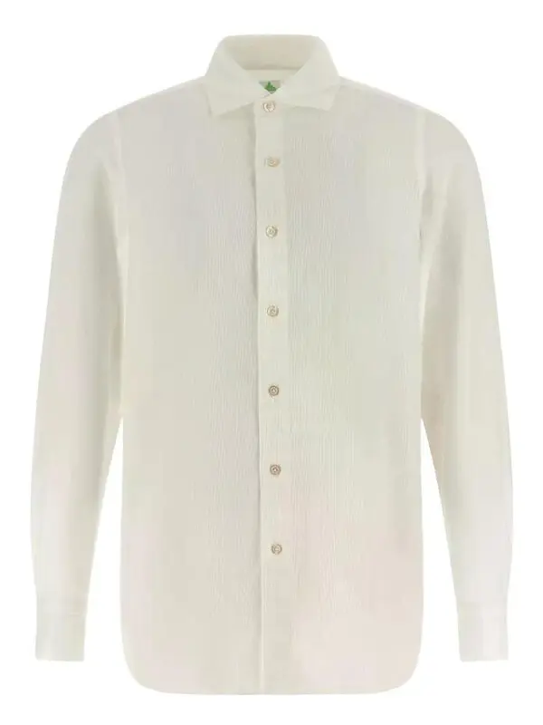 FINAMORE 1925 Gaeta Corduroy Shirt - White