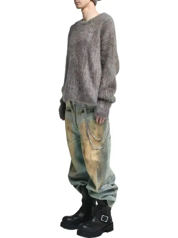 FILTH Ribbed-knit Mohair-blend Sweater - Brown