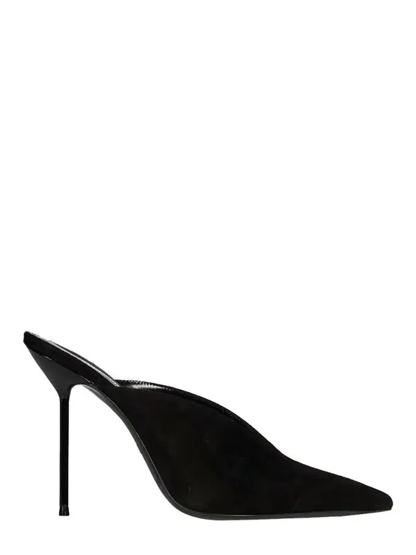 Paris Texas Pointed-toe Suede Mules - Black
