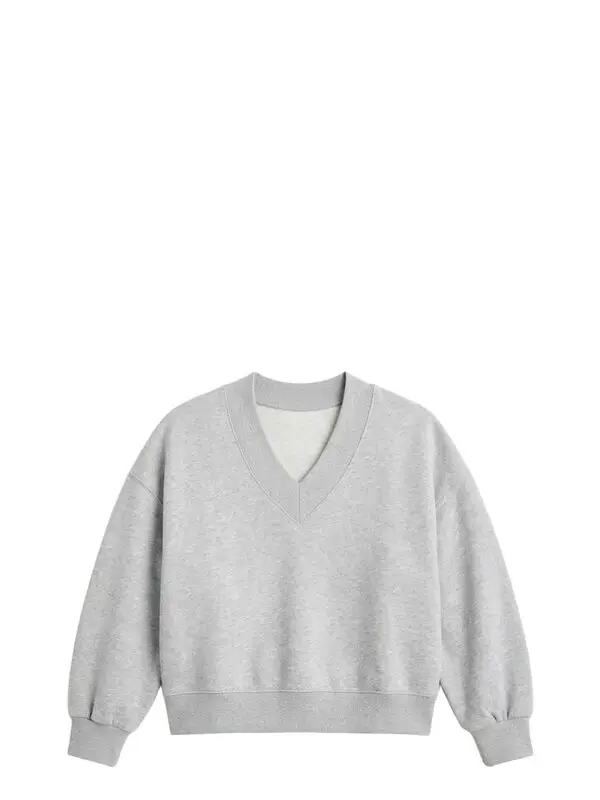 LEVI'S V-neck Long Sleeve Sweatshirt - Grey