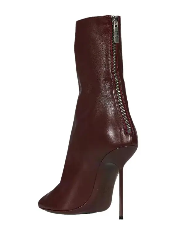 Paris Texas Stiletto-heel Zip-fastening Ankle Boots - Red