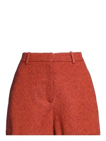 ALYSI Rust Virgin Wool Tailored Shorts - Red