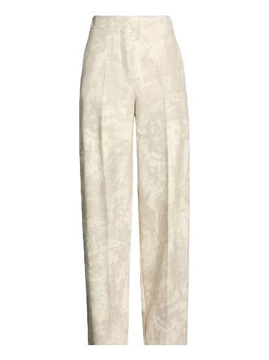 ALYSI Wide-leg Virgin Wool And Polyamide Pants - Beige