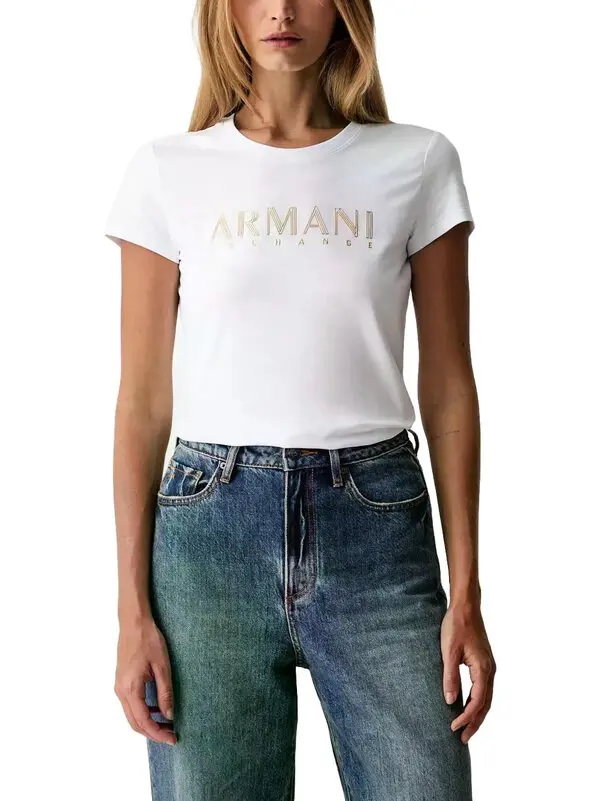 Armani Exchange Logo-print Short-sleeve T-shirt - White