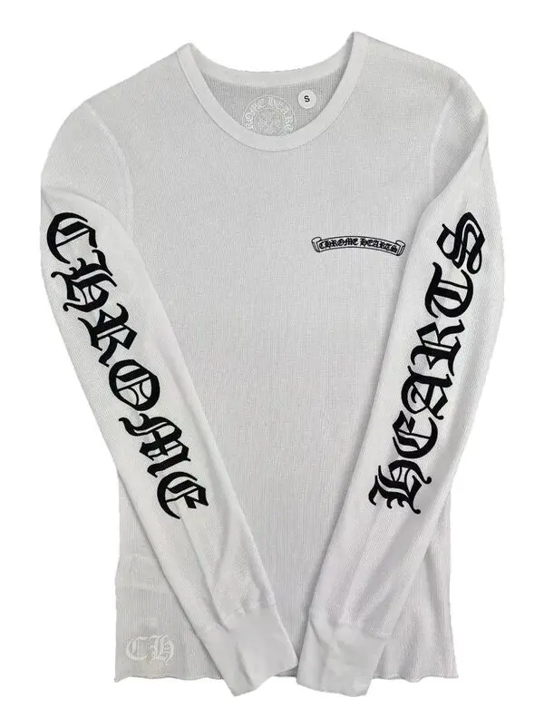 Chrome Hearts Scroll Logo Thermal T-shirt - White