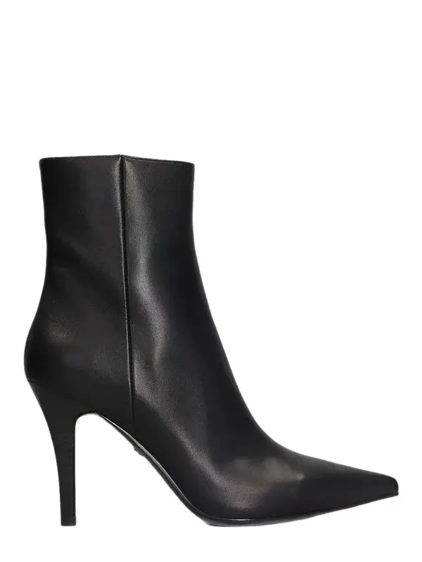 Lola Cruz Pointed-toe Stiletto-heel Ankle Boots - Black