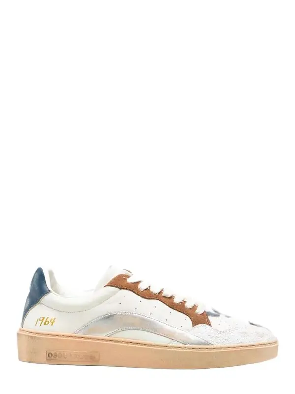Dsquared2 Distressed Panelled Sneakers - White