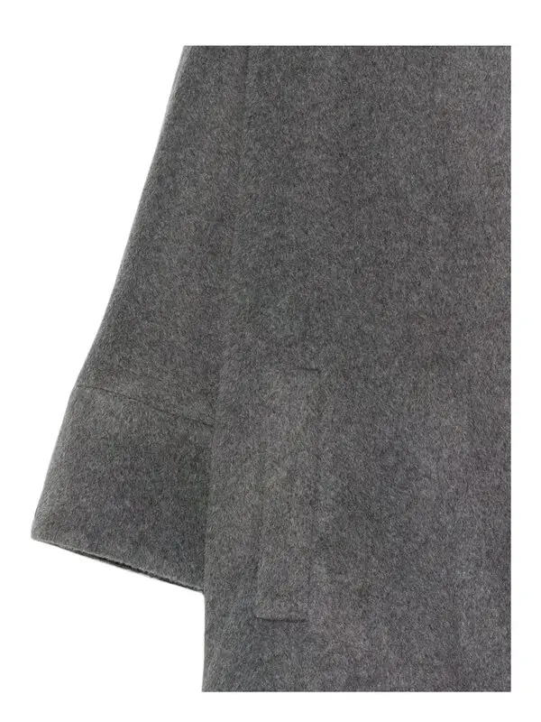 Emporio Armani Button-fastening Funnel-neck Coat - Grey