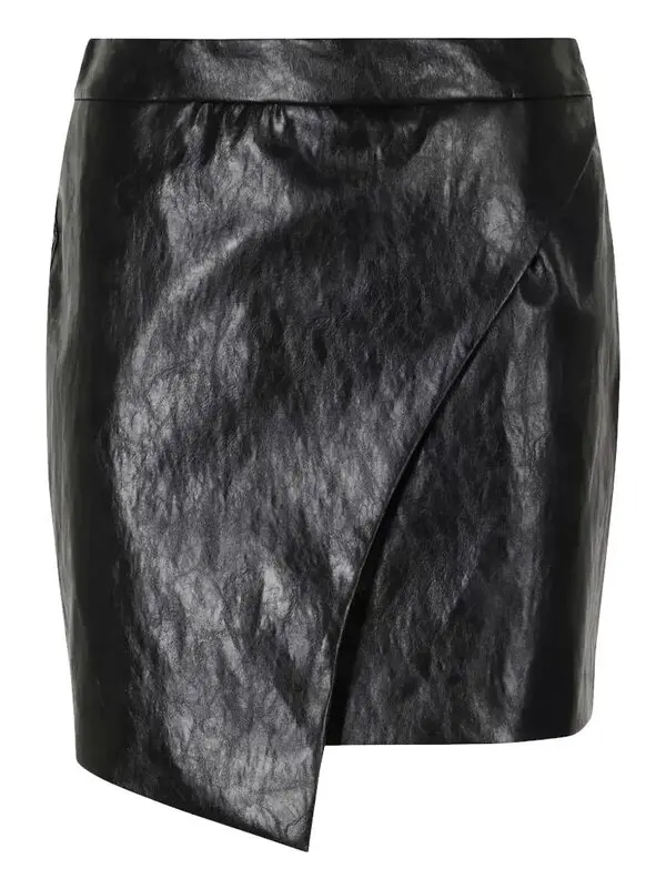 Federica Tosi Wrap-style Asymmetric Mini Skirt - Black