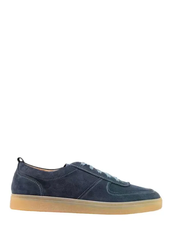 HENDERSON BARACCO Calf Suede Lace-up Sneakers - Blue