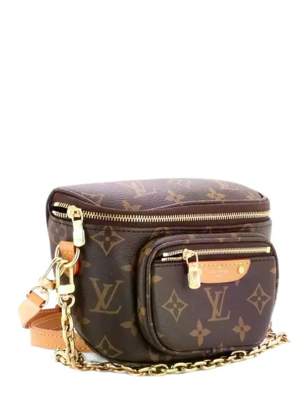 LOUIS VUITTON Bum Bag Monogram Canvas Mini Belt Bag - Brown
