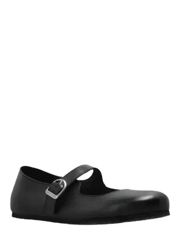 BIRKENSTOCK Santa Clarita Buckle-strap Ballet Flats - Black