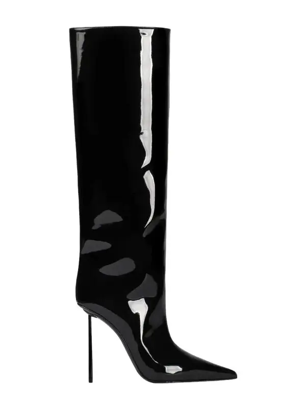 LE SILLA Amelia Pointed-toe Knee-high Stiletto Boots - Black