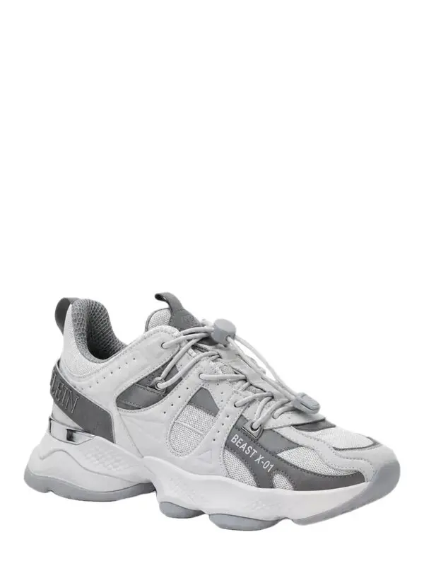 PLEIN SPORT Runner Beast X-01 Panelled Sneakers - Grey