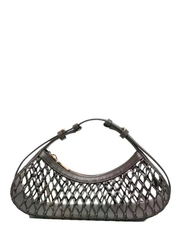Cult Gaia Shala Lattice Shoulder Bag - Brown