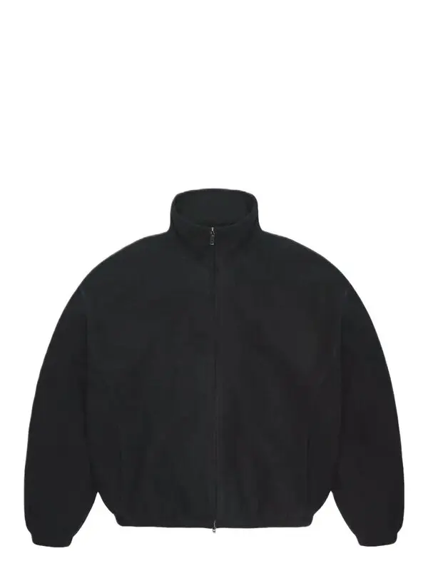 Rains Fleece-texture High-neck Jacket - Black