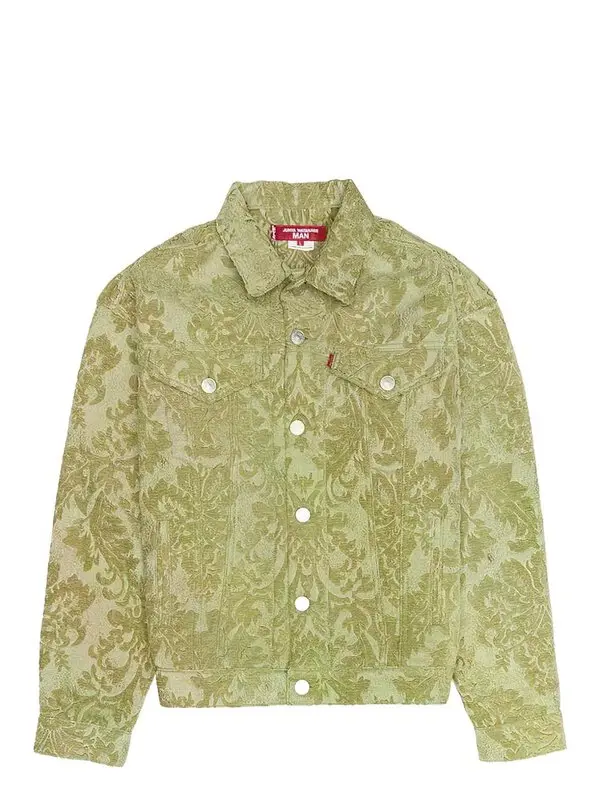 Junya Watanabe X Levi's Damask Pattern Denim Jacket - Green