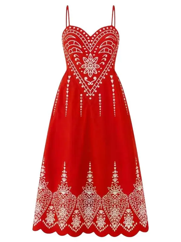 Farm Rio The Vicky Dress - Red