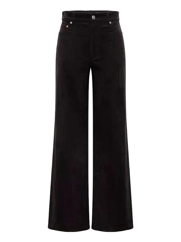 A.p.c. Corduroy Wide-leg Jeans - Black