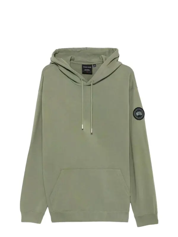 Canada Goose Logo-patch Hoodie - Green