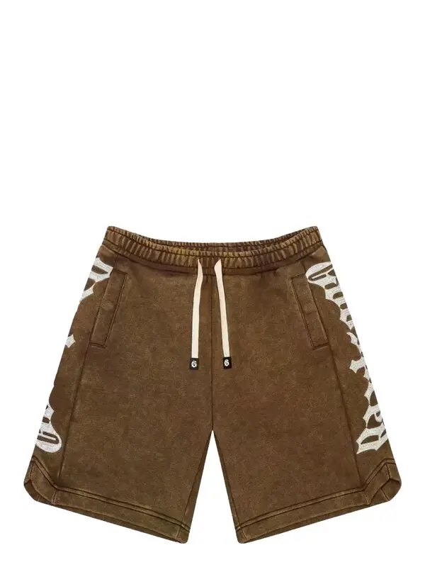 GODSPEED Logo-print Track Shorts - Brown