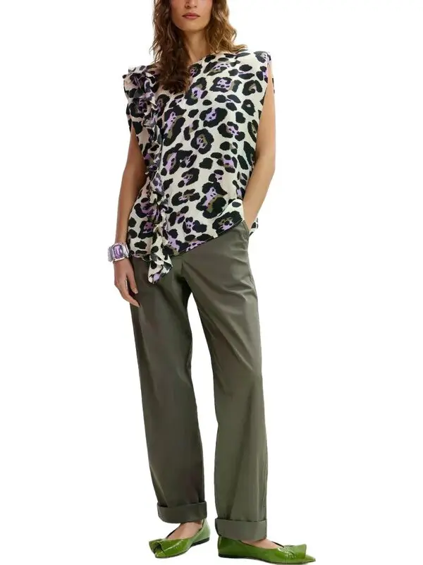 Essentiel Antwerp Elasticated Waist Trousers - Green