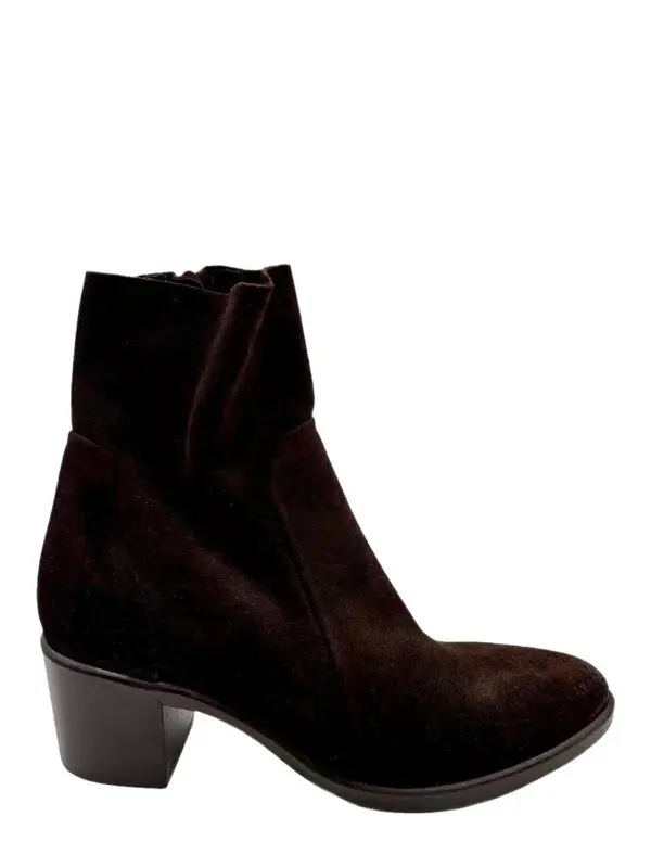 STRATEGIA SHOES Suede Ankle Boots - Brown