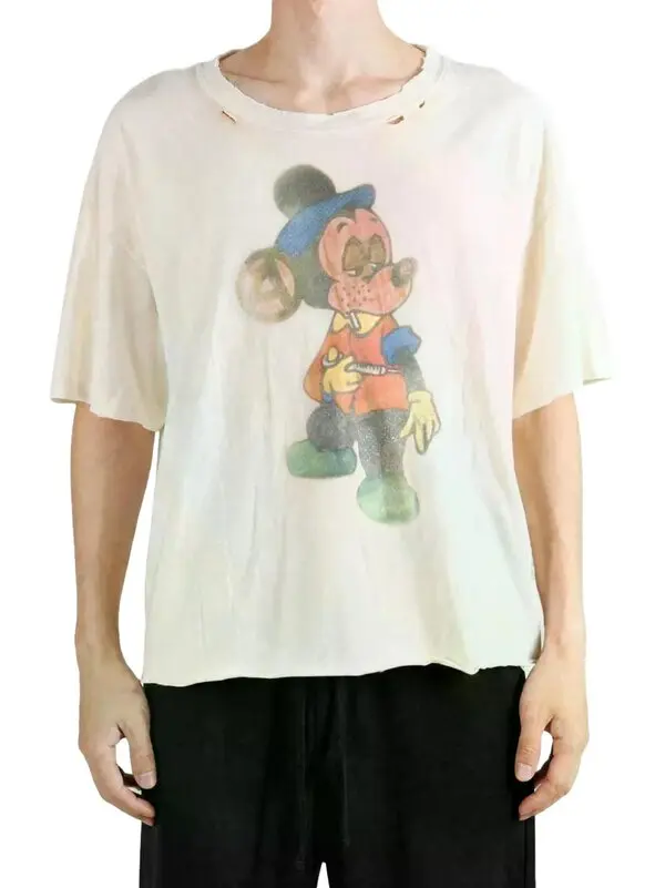 SAITOS 1940s Mickey T-shirt - Neutrals
