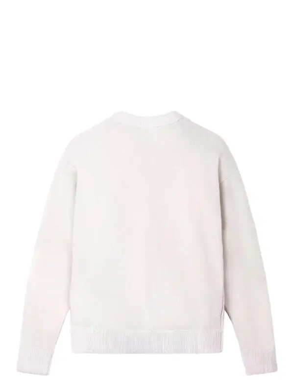 ROBERTO COLLINA Oversized Vanisé Sweater - White