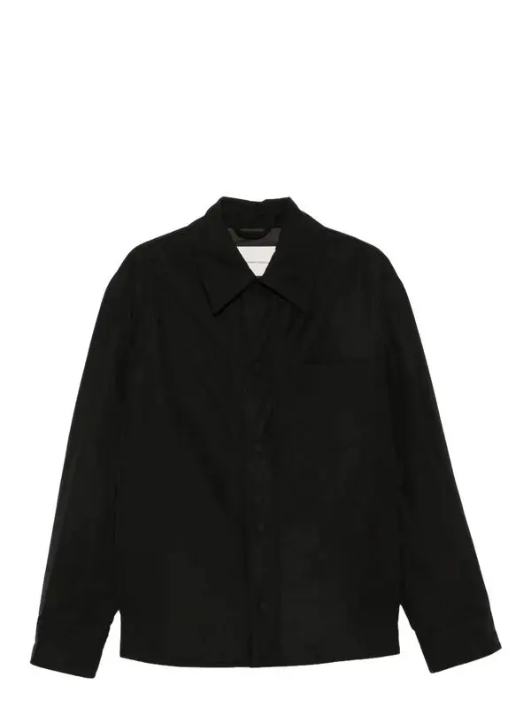 AMI Paris De Coeur Padded Shirt Jacket - Black