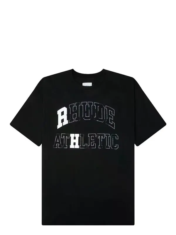 Rhude Athletic Logo-print T-shirt - Black