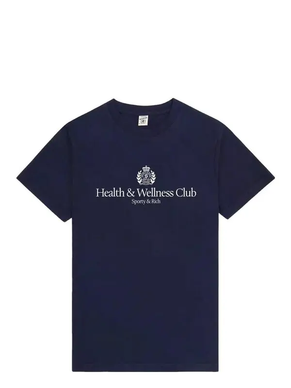 SPORTY & RICH H&w Crest T-shirt - Blue