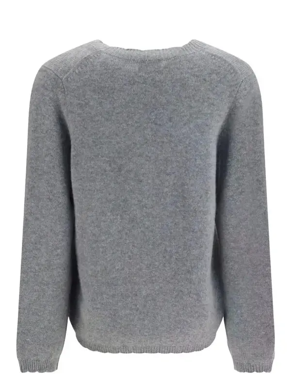 ALLUDE V-neck Oversized Sweater - Grey