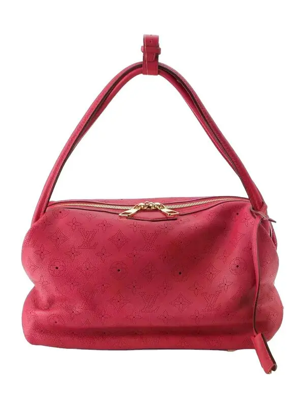 LOUIS VUITTON 2011-2020 Monogram Mahina Galatea Pm Shoulder Bag - Red