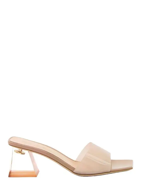 GIANVITO ROSSI Cosmic Block-heel Mules - Pink