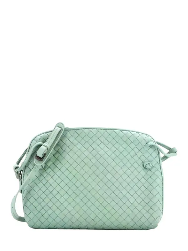 Bottega Veneta Nodini Intrecciato Nappa Small Crossbody Bag - Green