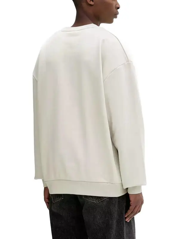 Dickies X Harley-davidson® Embroidered Crew-neck Sweatshirt - Neutrals