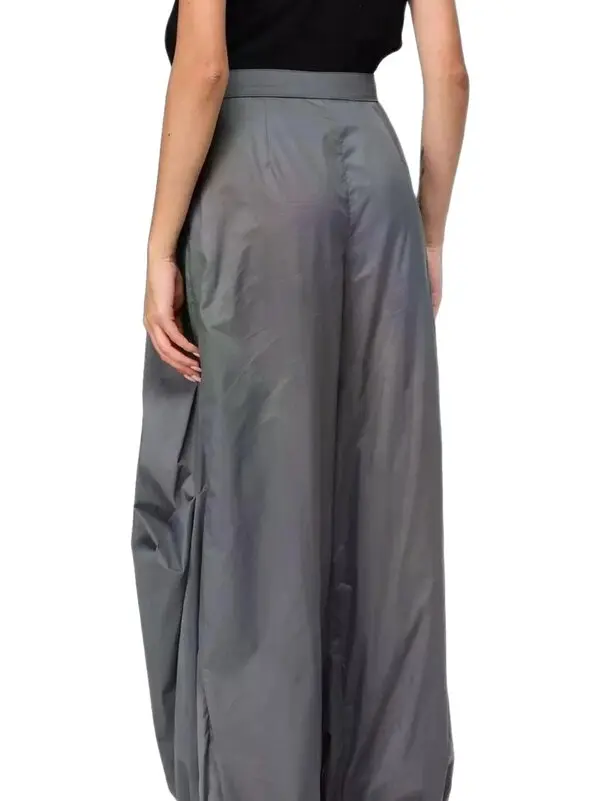 Emporio Armani Lightweight Nylon Wide-leg Trousers - Grey