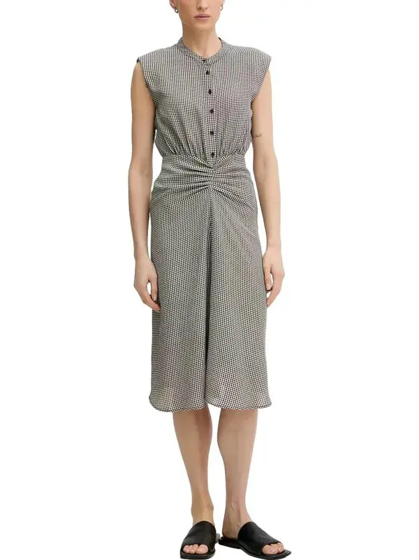 SESSUN Bellacala Gingham-check Midi Dress - White