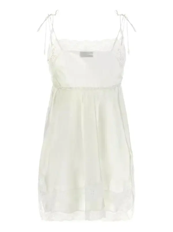 Magda Butrym Lace-trim Asymmetrical Top - White