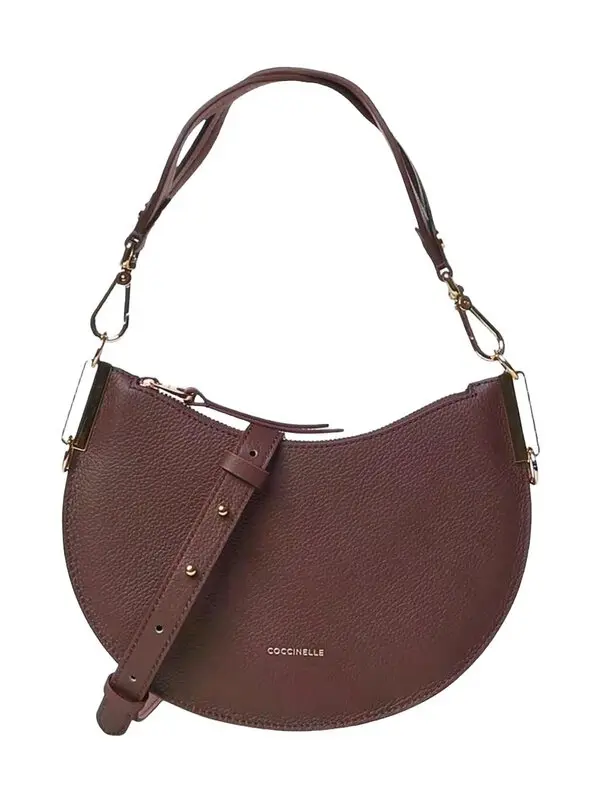 COCCINELLE Small Sunup Grained Leather Tote Bag - Red