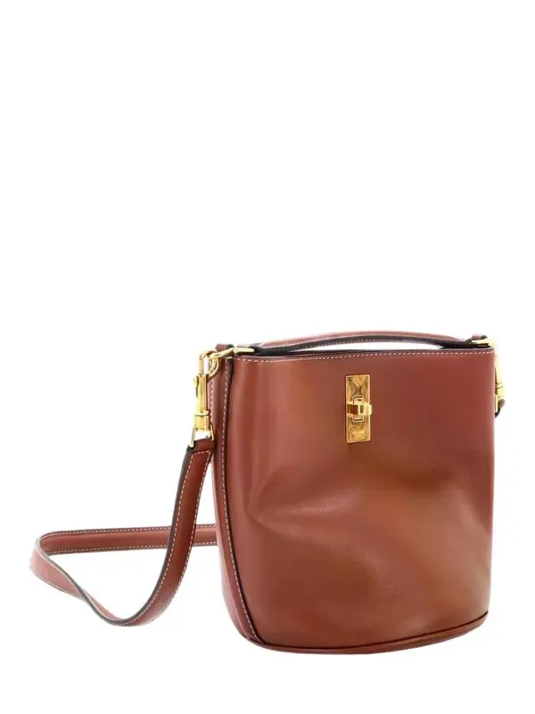 Celine 16 Bag Leather Teen Bucket Bag - Brown